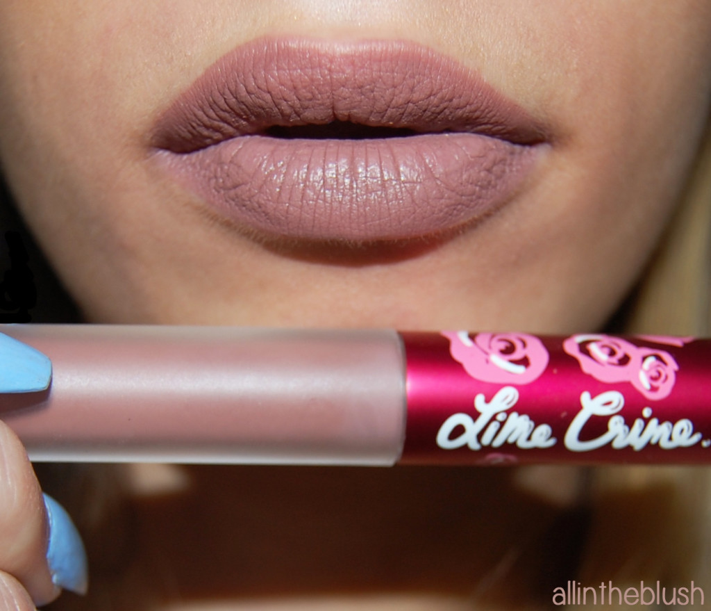 Lime Crime Velvetine in Cashmere – Review & Swatches » All In The Blush