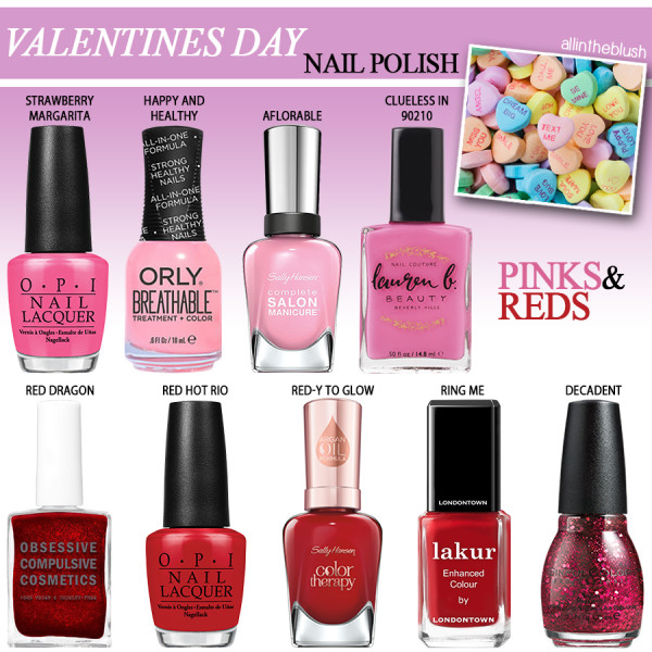 Best Red & Pink Nail Polishes for Valentine’s Day » All In The Blush