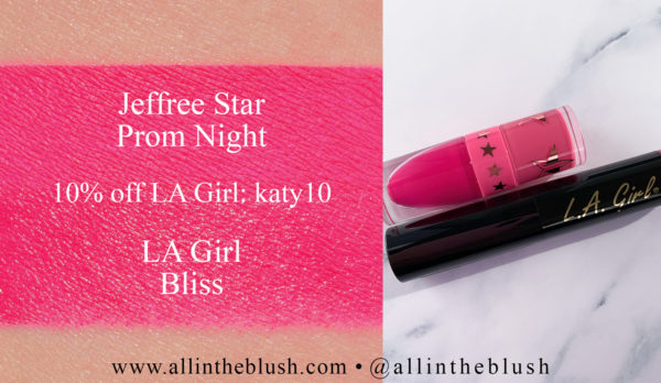 Jeffree Star Prom Night Velour Liquid Lipstick Dupes » All In The Blush