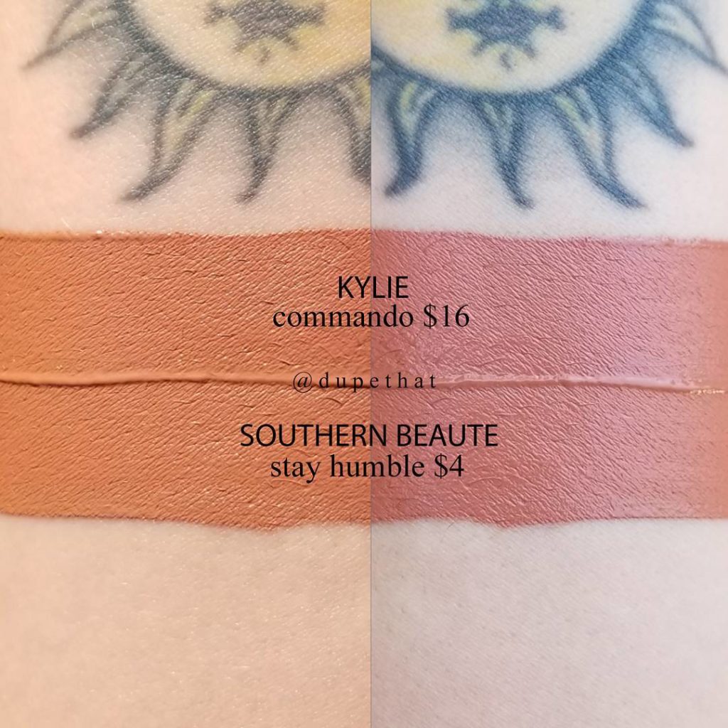 Kylie Cosmetics Commando Matte Liquid Lipstick Dupes [Vacation Edition ...