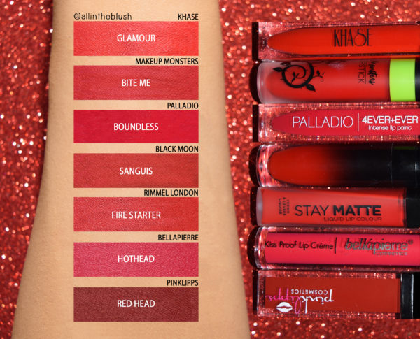 Red Holiday Swatches » All In The Blush