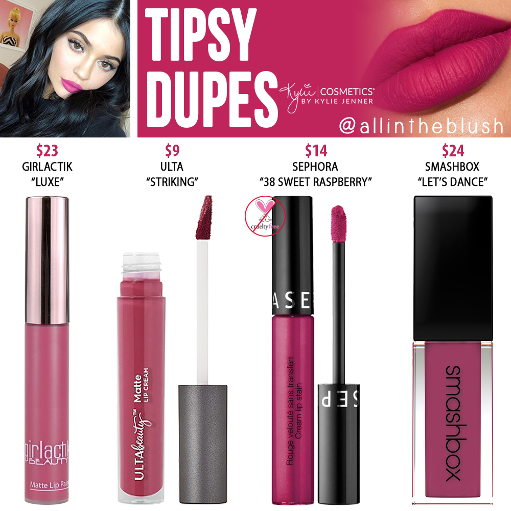 Kylie Cosmetics Tipsy Liquid Lipstick Dupes » All In The Blush