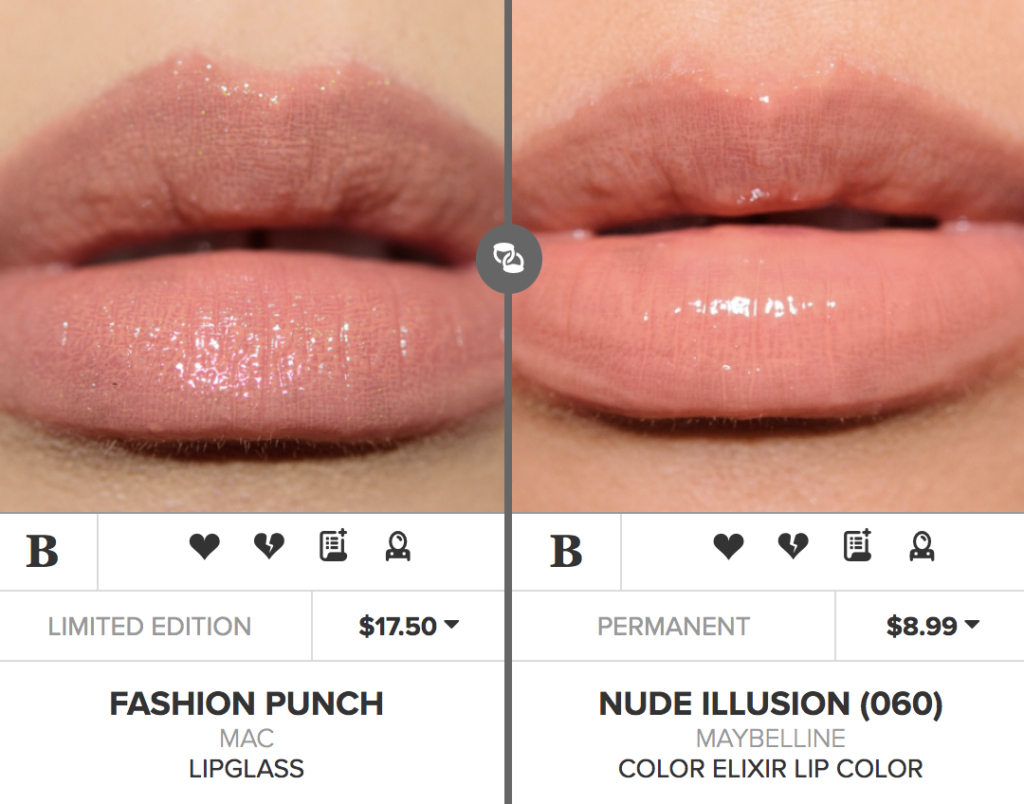 MAC Fashion Punch Lipglass Dupes » All In The Blush