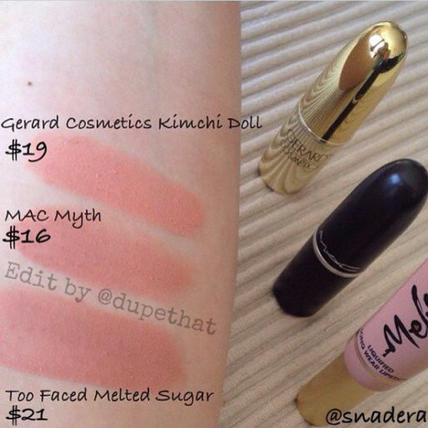 MAC Myth Lipstick Dupes » All In The Blush