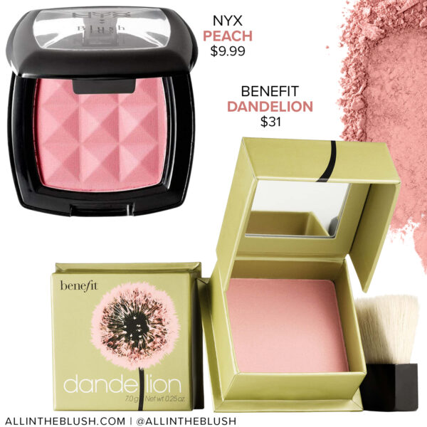 benefit dandelion blush and nyx peach blush » All In The Blush