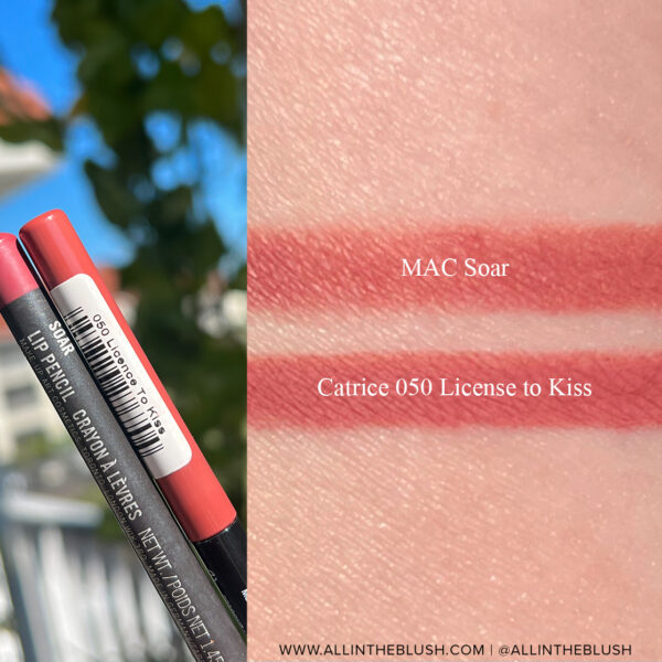 mac soar & catrice 050 license to kiss color matches dupes » All In The Blush