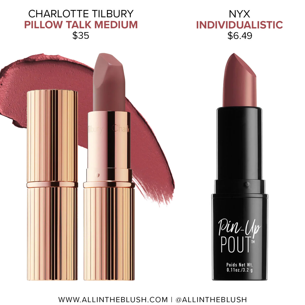 Nyx Pillow Talk Dupe