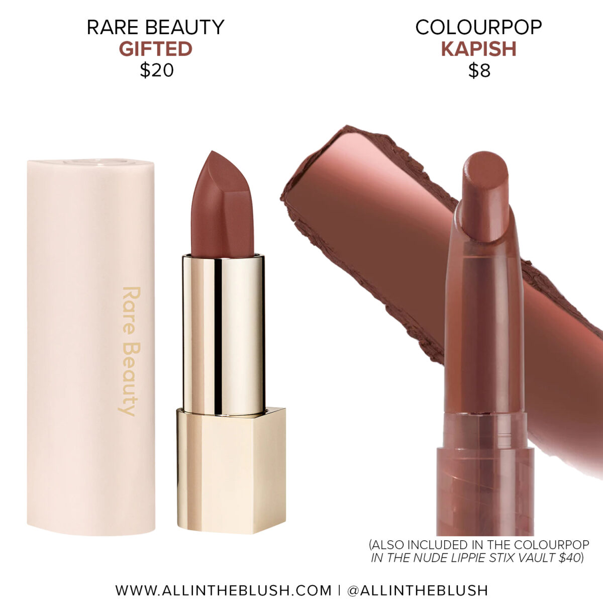 Rare Beauty Gifted Kind Words Matte Lipstick Color Matches » All In The ...