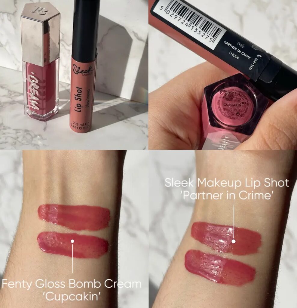 Fenty Beauty Cupcakin’ Gloss Bomb Cream Color Drip Lip Cream Dupes ...
