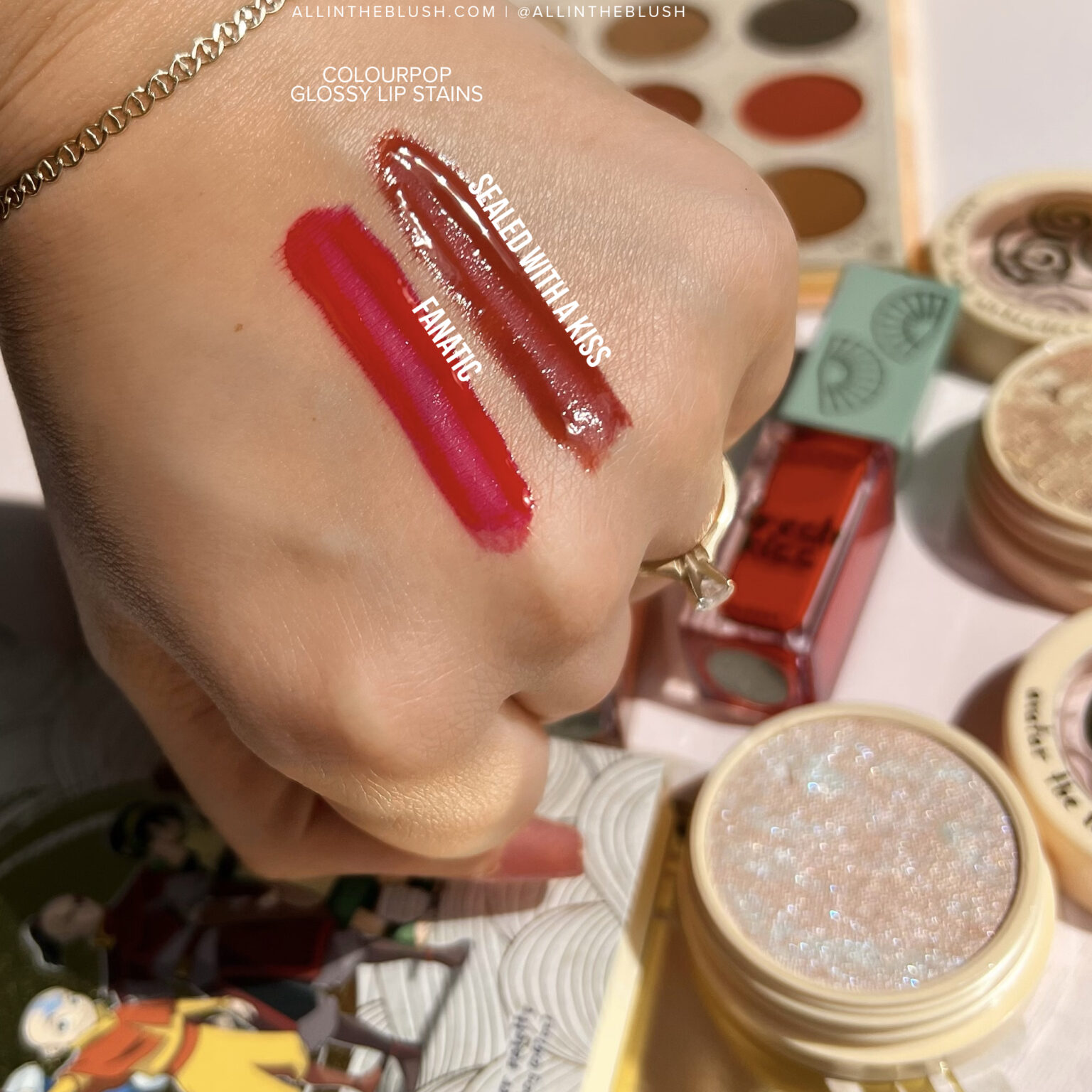 ColourPop x Avatar The Last Airbender Collection Review & Swatches ...