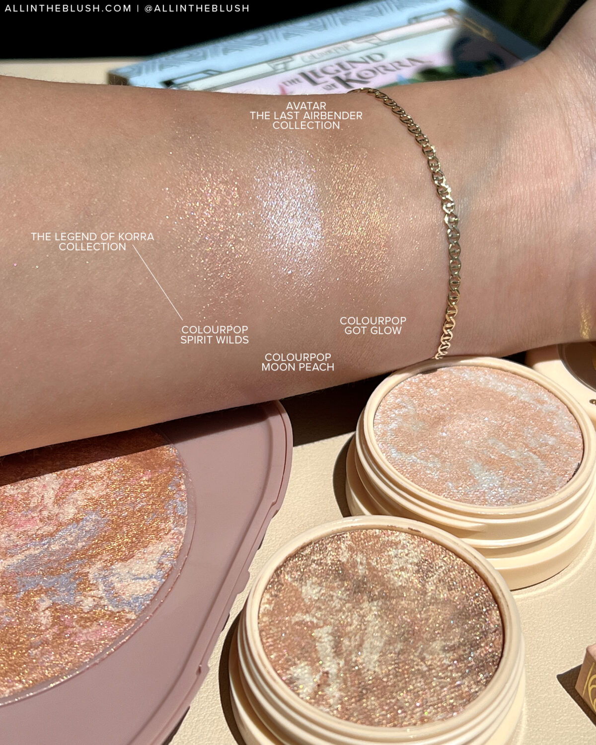 ColourPop x Avatar The Last Airbender Collection Review & Swatches ...