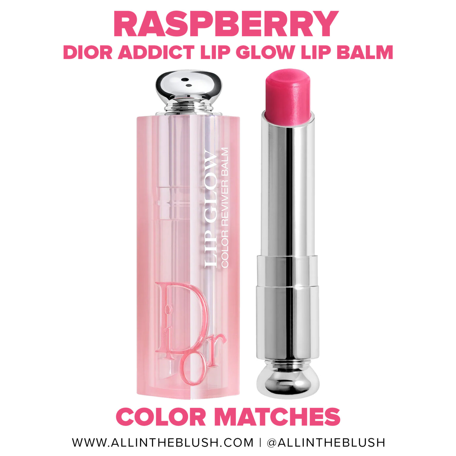 Dior Raspberry Addict Lip Glow Lip Balm Dupes » All In The Blush