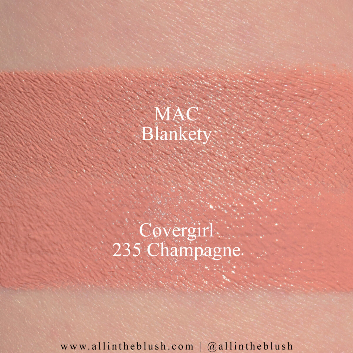 mac blankety & covergirl 235 champagne » All In The Blush