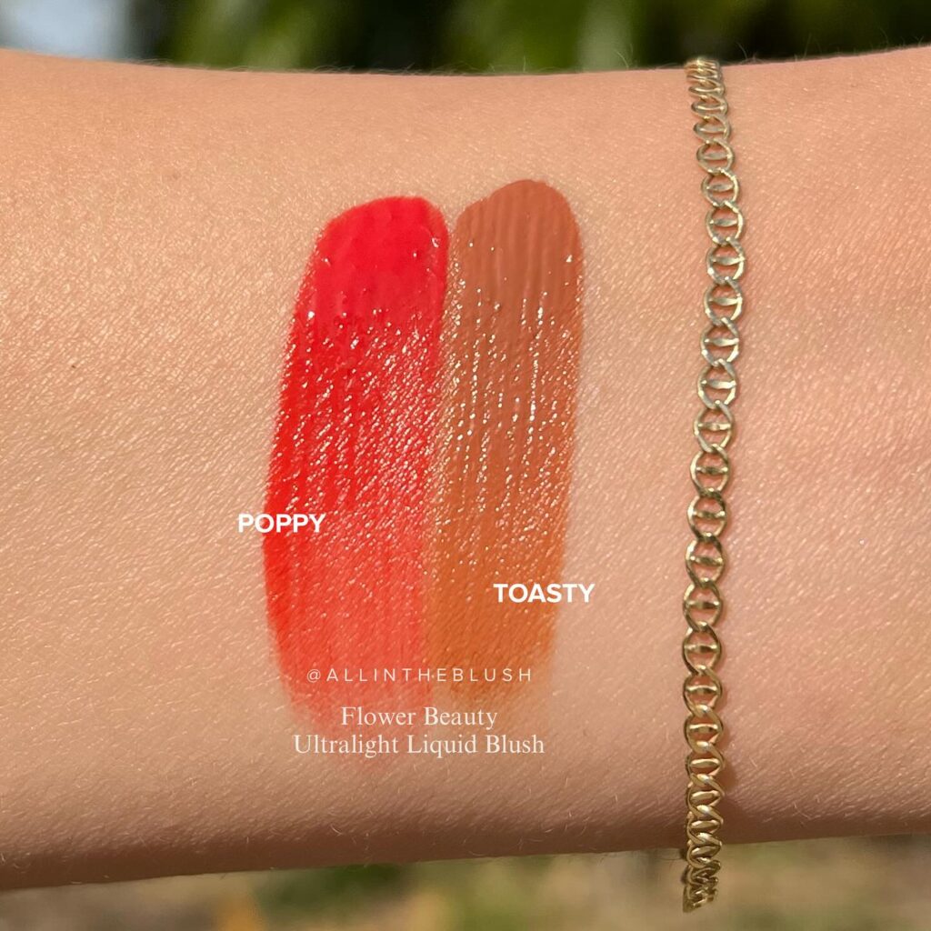 Swatching the New FLOWER Beauty Ultralight Liquid Blush » All In The Blush