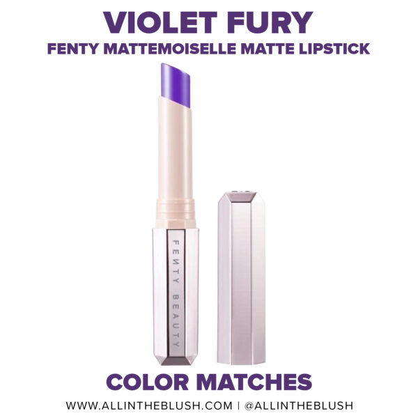 Fenty Beauty Violet Fury Mattemoiselle Plush Matte Lipstick Dupes » All ...