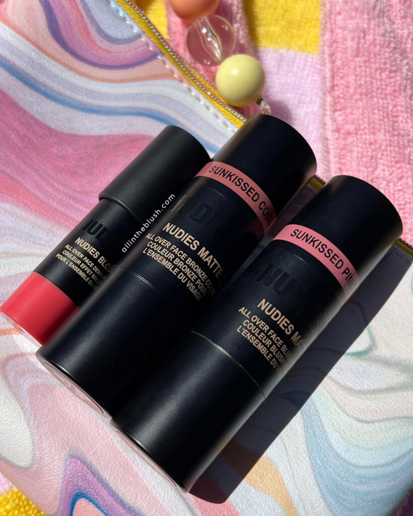 Comparing Nudestix Nudies Bloom vs. Nudies Matte Blush & Bronzer Sticks ...